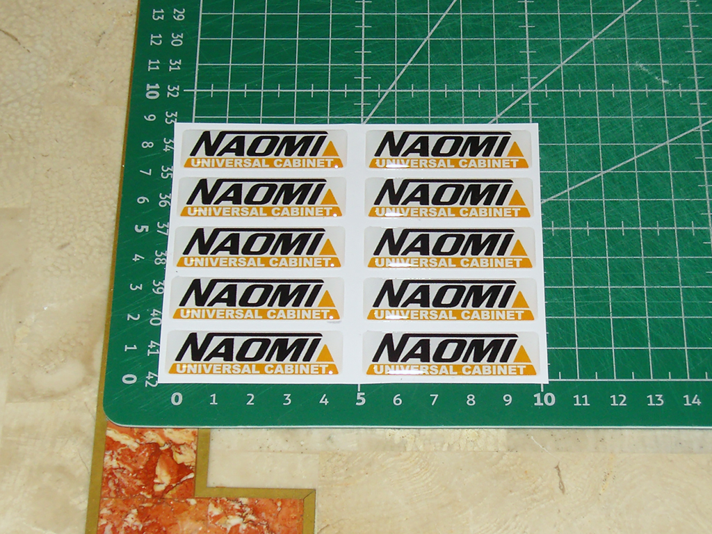 "Naomi Universal Cabinet Custom Control Panel Overlay and ¥100 Insert ...