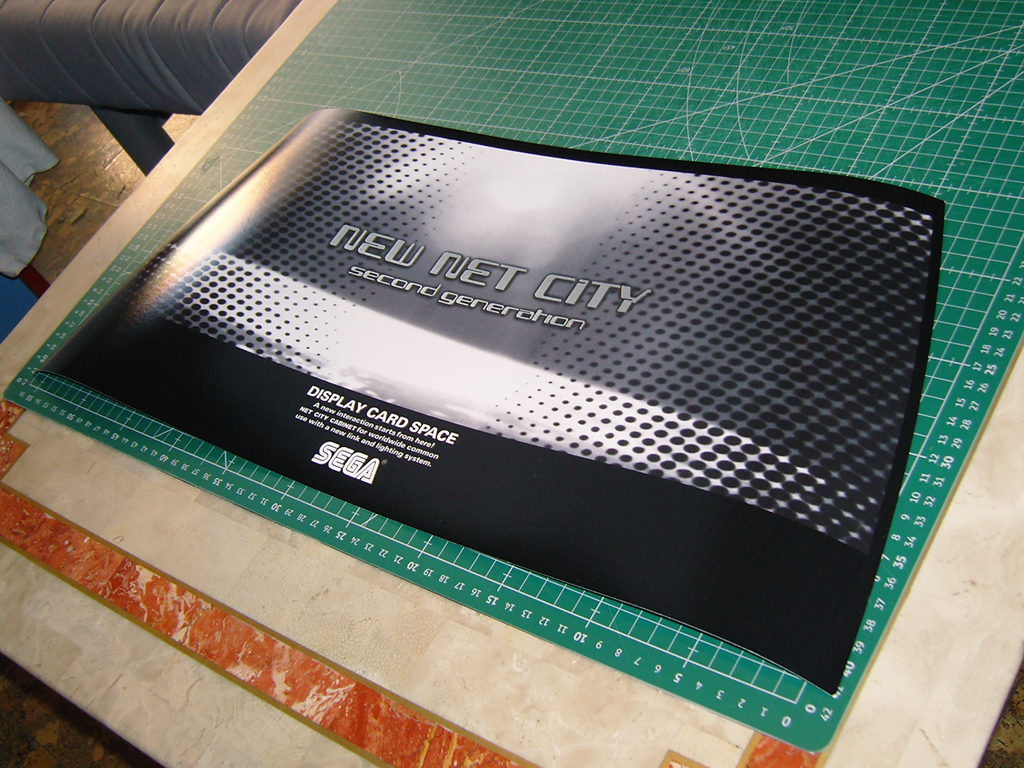 "New Net City Complete Artwork Set with small stickers" (SEGA) arcade ...