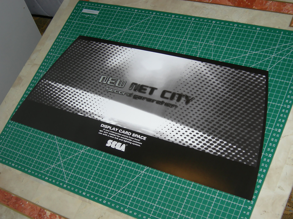 "New Net City Marquee, Instruction Space and Side Arts" (SEGA) artwork ...