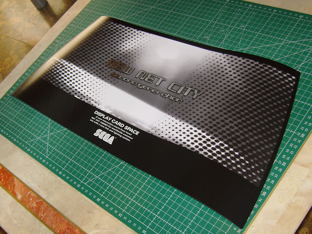 "New Net City Complete Artwork Set with Small Stickers" (SEGA) arcade ...