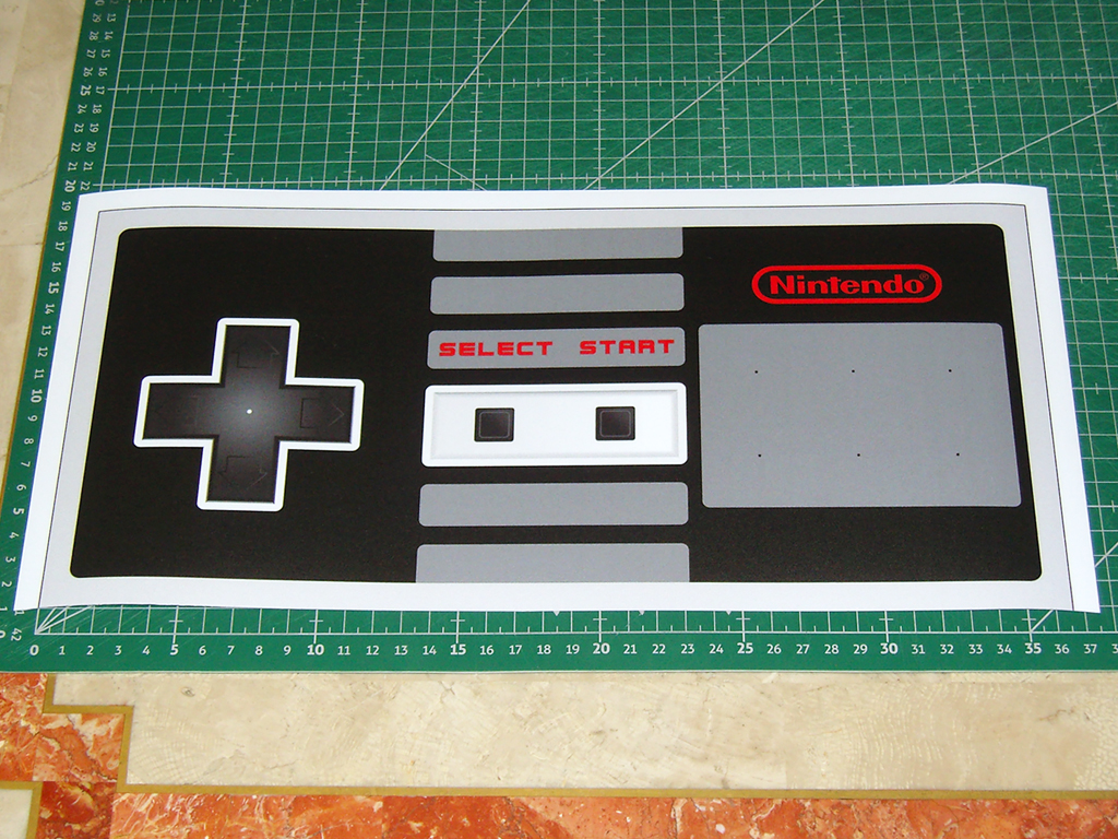 "Nintendo Nes Bartop Arcade Artworks" impresos para el usuario "vietscong"