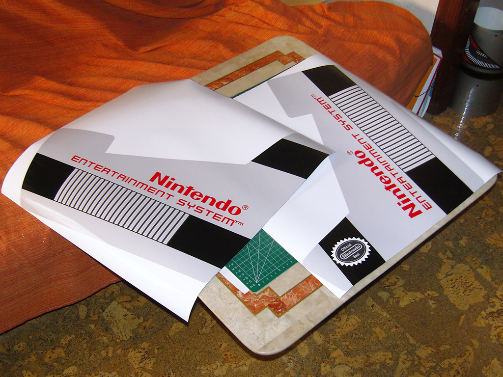 "Nintendo Nes Bartop Arcade Artworks" impresos para el usuario "vietscong"