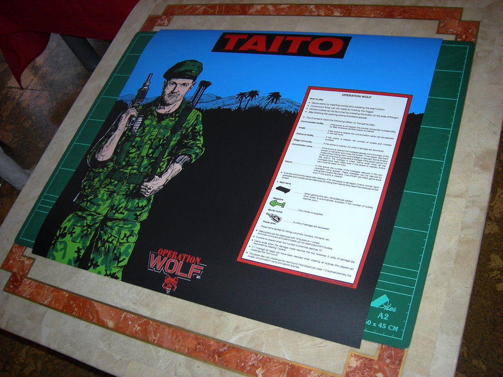 "Operation Wolf Control Panel Overlay" convertion for EUR Cabinet ...