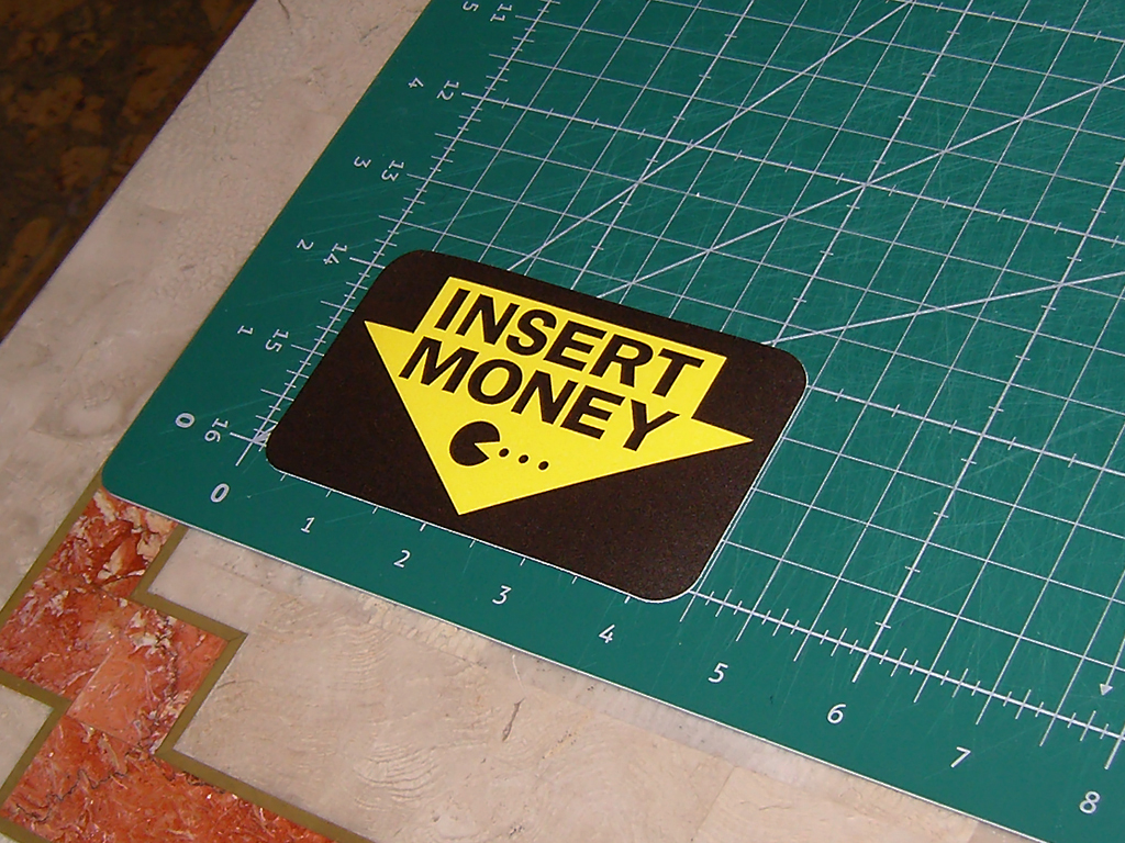 "PACMAN BATTLE ROYALE INSERT MONEY LABEL" (NAMCO) restored by Mikonos ...