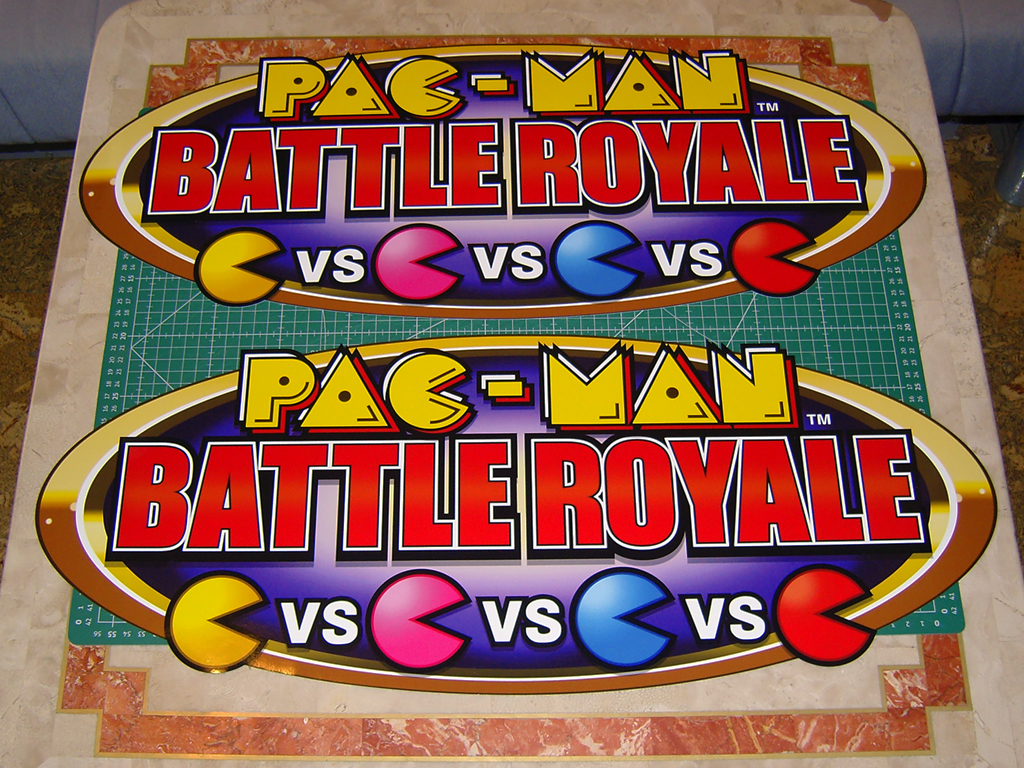 "Pacman Battle Royale Logo Side Arts" (NAMCO) printed reproduction in ...