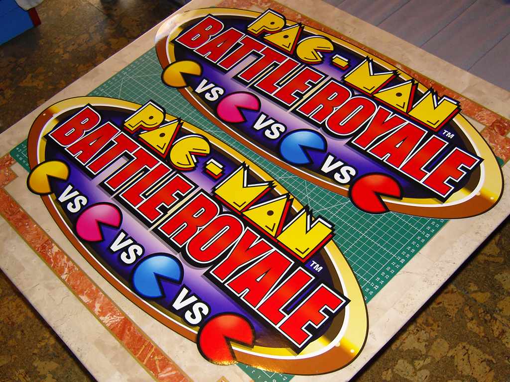 "Pacman Battle Royale Logo Side Arts" (NAMCO) printed reproduction in ...