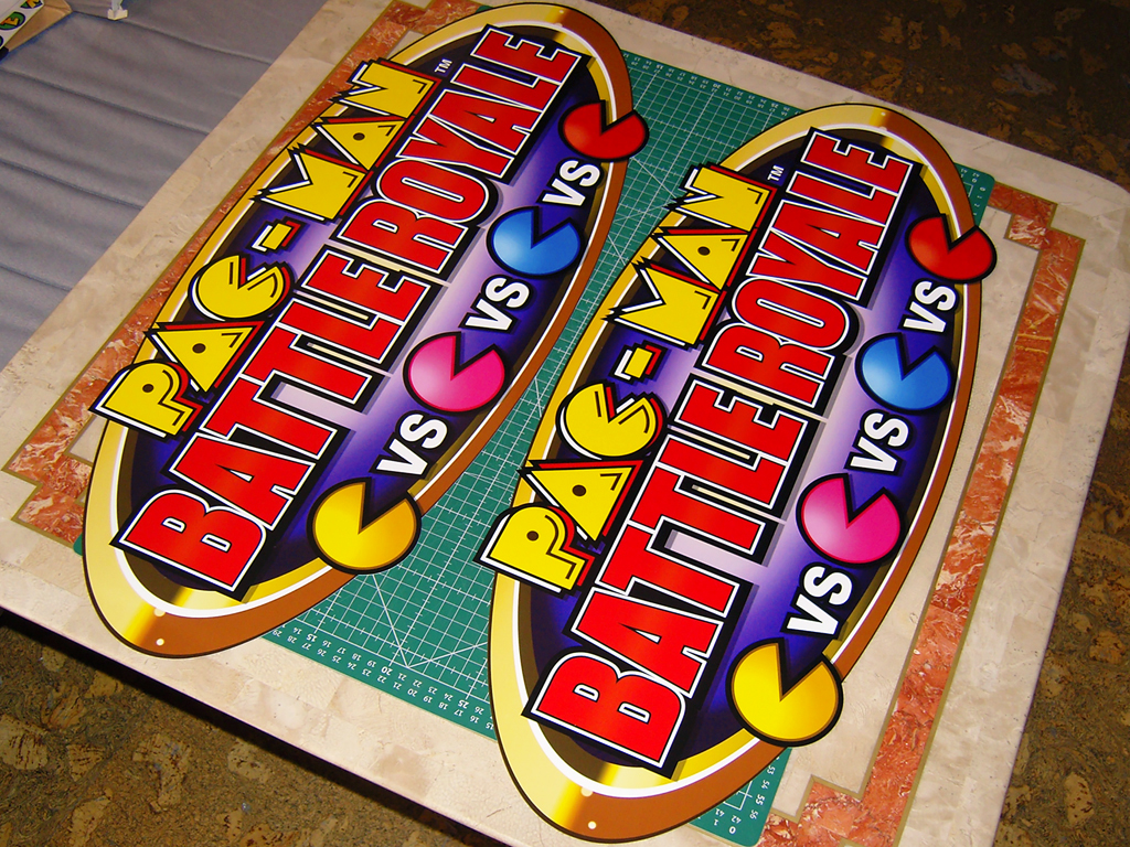 "Pacman Battle Royale Logo Side Arts" (NAMCO) printed reproduction in ...