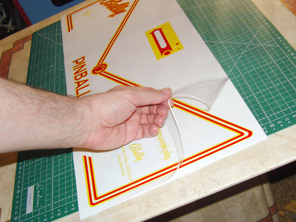 "PARAGON PINBALL APRONS" (BALLY). Artworks in restoration process by ...