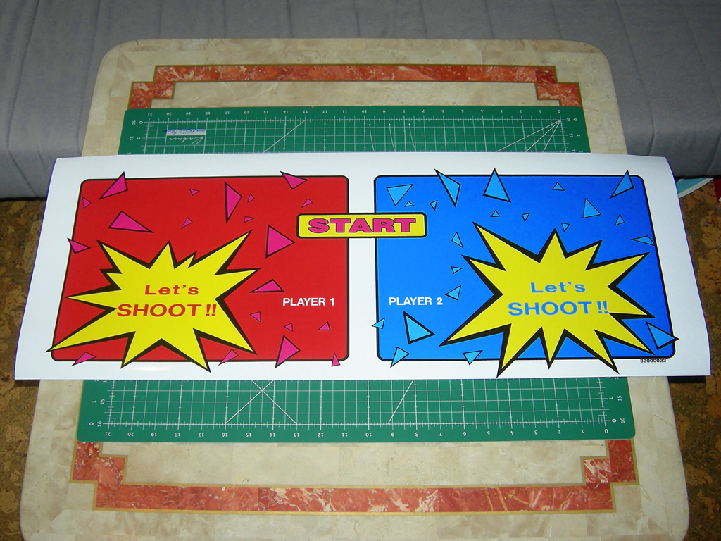 "Point Blank Control Panel Overlay / CPO" (NAMCO) printed in vinyl with ...