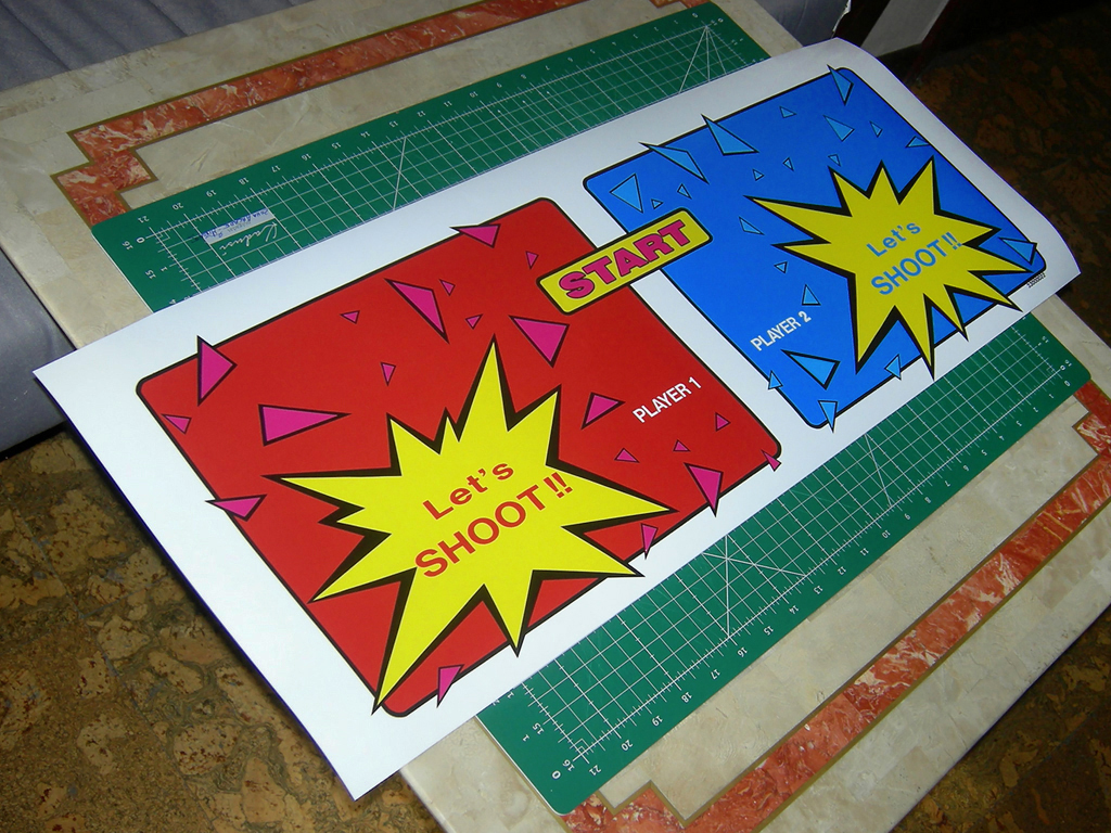 "Point Blank Control Panel Overlay / CPO" (NAMCO) printed in vinyl with ...