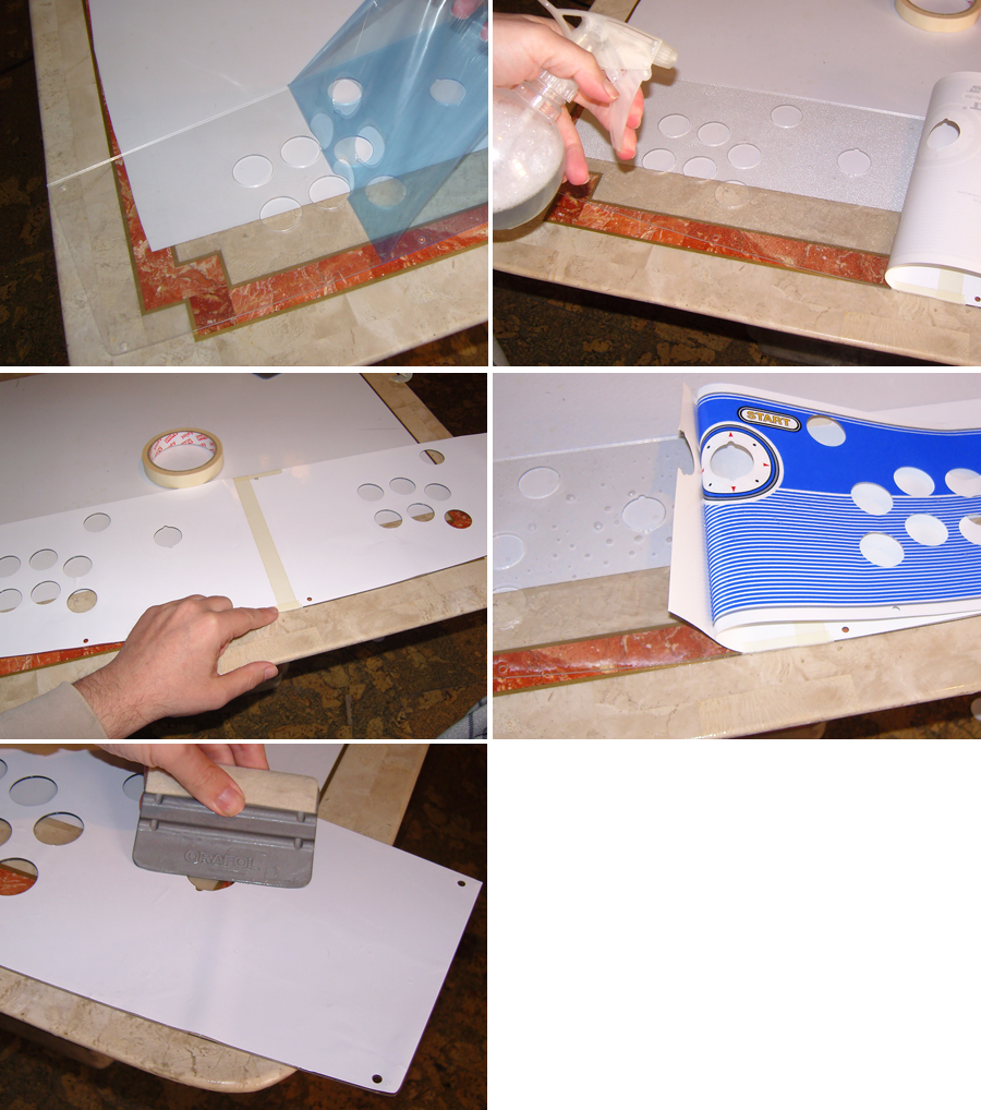 "Professional Control Panel Plastic Cover+Art" mounting process for ...