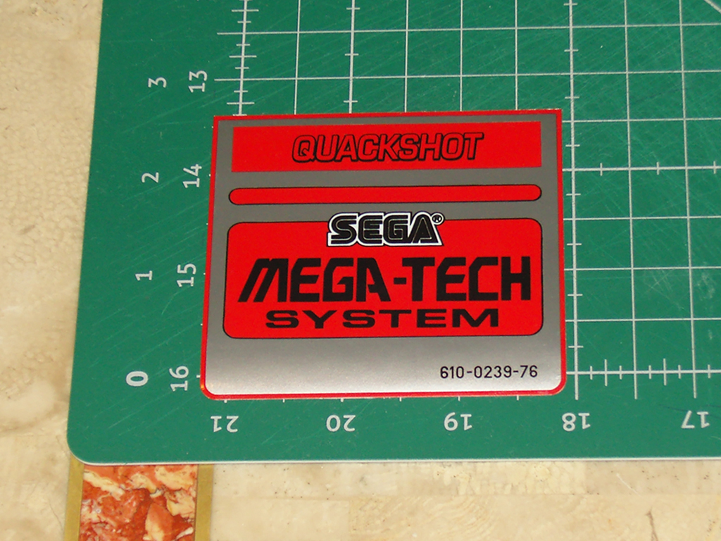 "Quackshot Mega-Tech System Custom Cartridge Labels" (SEGA) for New Megadrive / Genesis ...