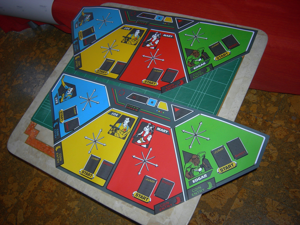 "Quartet CPO" (SEGA) repro printed in vinyl with rough protective ...