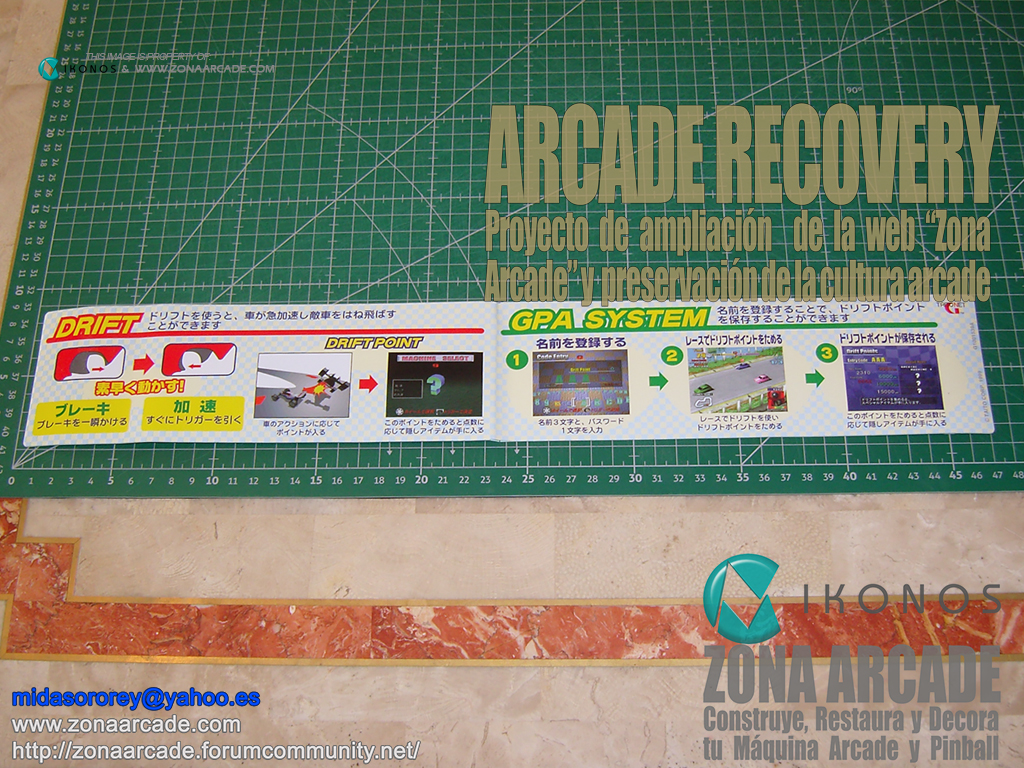 Original "RC DE GO! (RCでGO!) INSTRUCTION STICKER G1001539A" (TAITO) jap ...