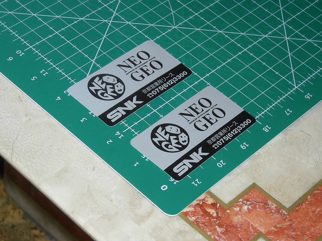 "MVS-U4 Arcade Artwork Set" (SNK) reproduction printed in vinyl with ...