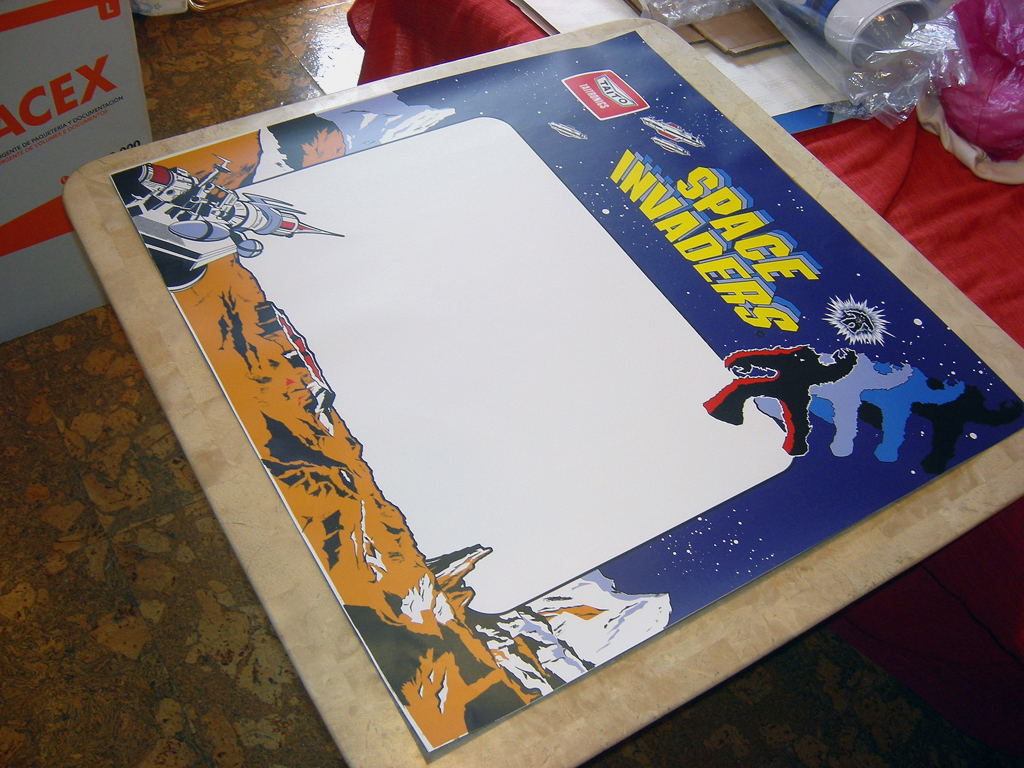 "SPACE INVADERS TAITO BEZEL" Pefect Restoration! Mikonos & Zona Arcade