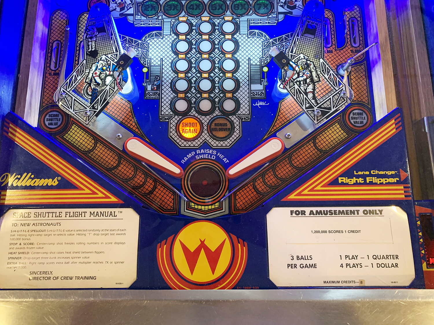 Space Shuttle Pinball Playfield