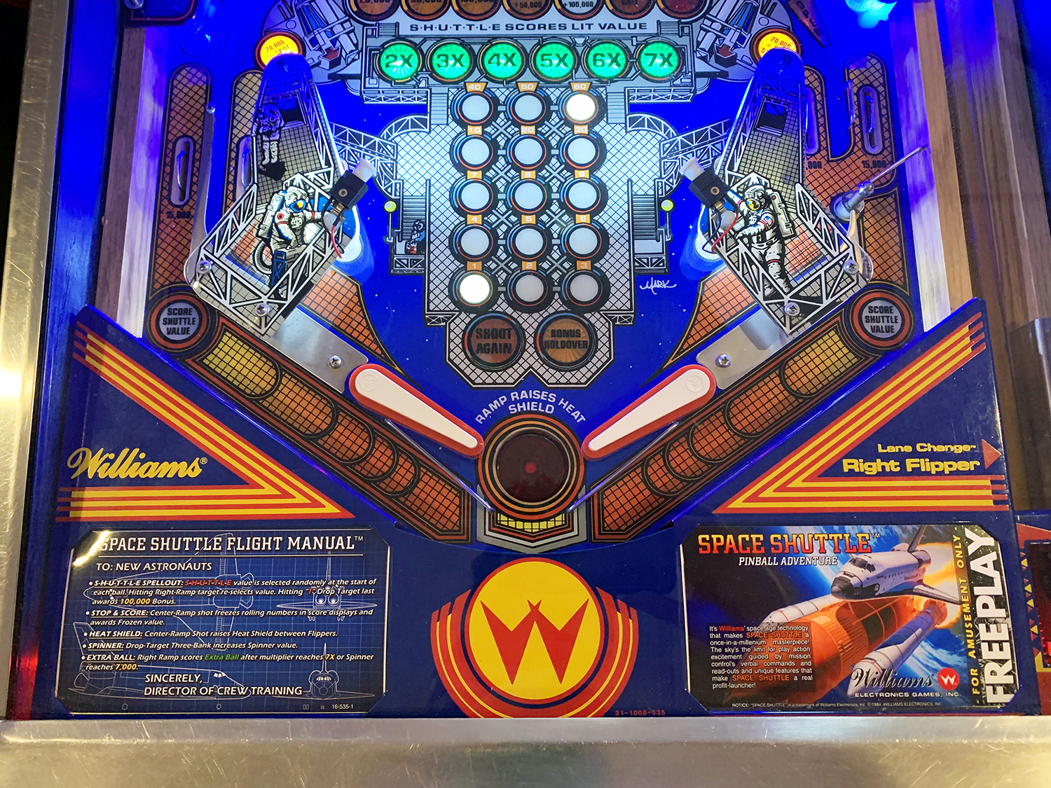 Space Shuttle Pinball Parts