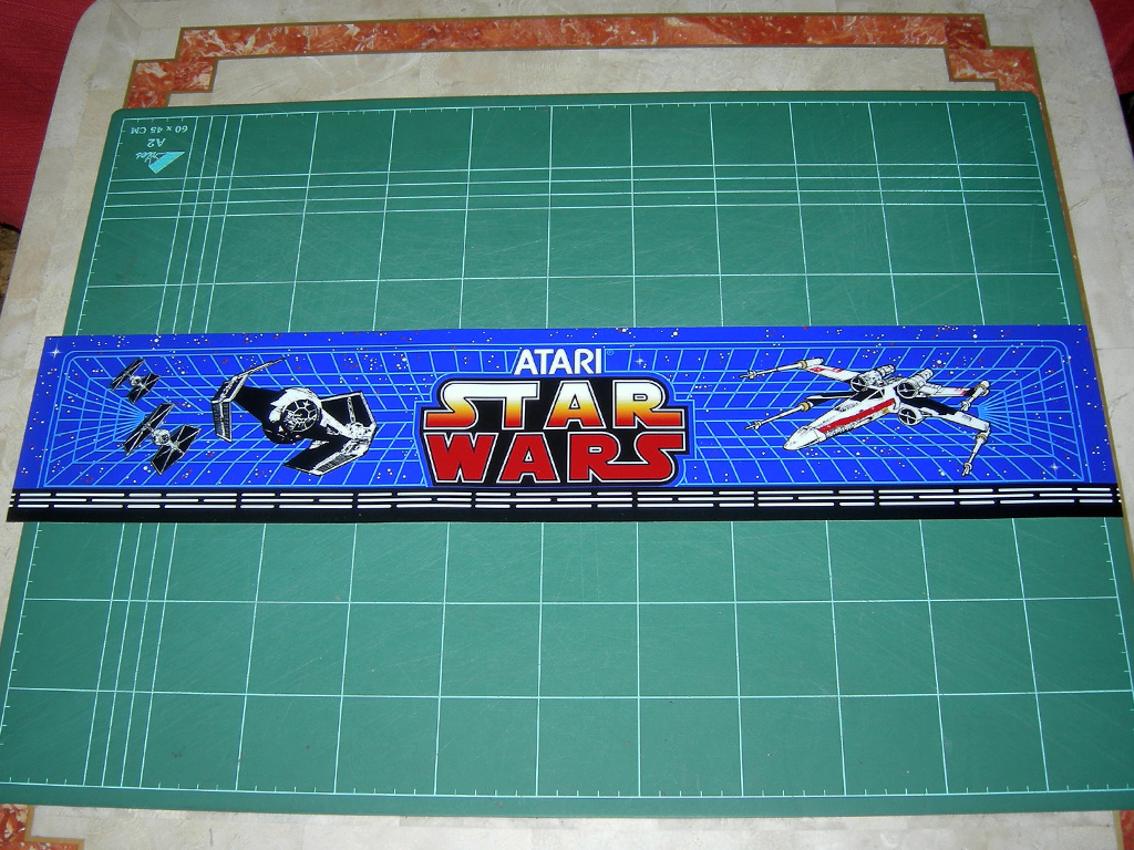 "Star Wars Atari Style" printed for Eden´s arcade bartop