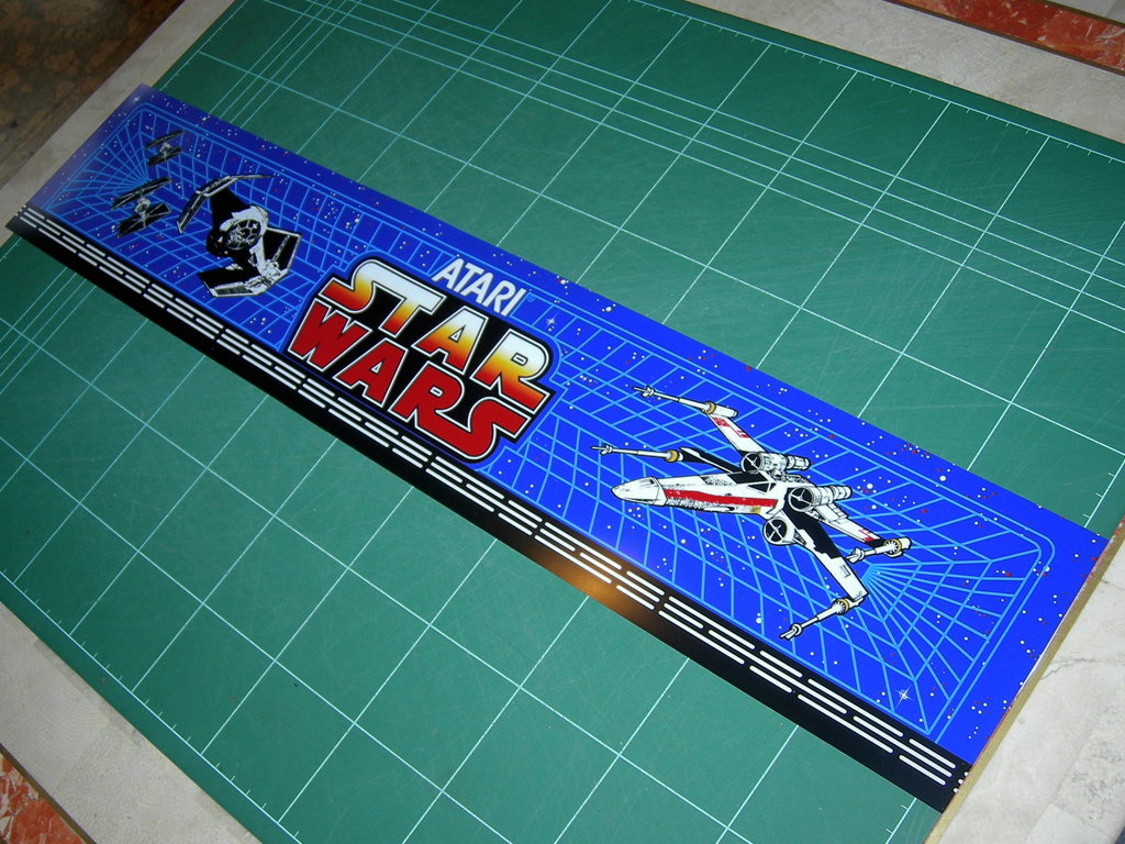 "Star Wars Atari Style" printed for Eden´s arcade bartop