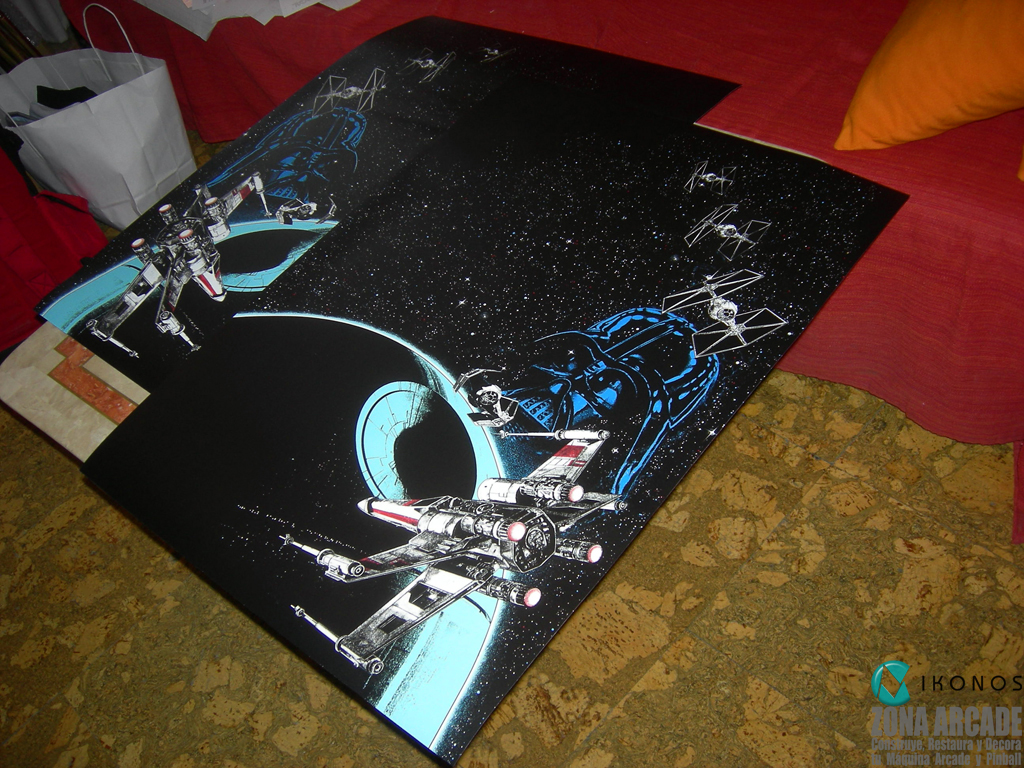 Decoraciones arcade "Star Wars Atari" para bartop impresas en vinilo y ...