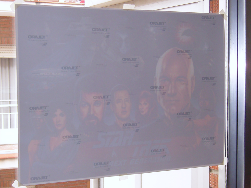 "Star Trek: The Next Generation Pinball Translite" (WILLIAMS) printed ...