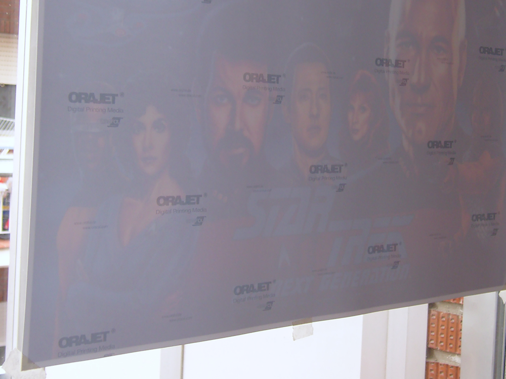 "Star Trek: The Next Generation Pinball Translite" (WILLIAMS) printed ...