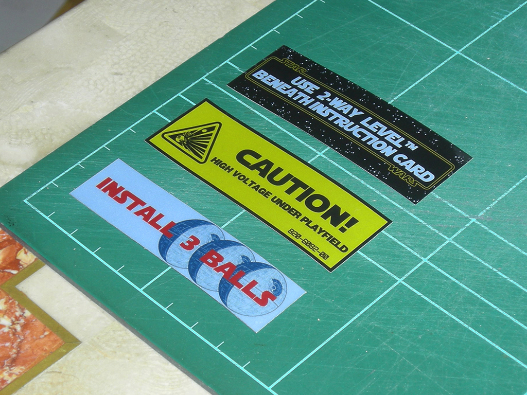 "Star War Lockbar Customized Pinball Stickers" (DATA EAST) designed by ...