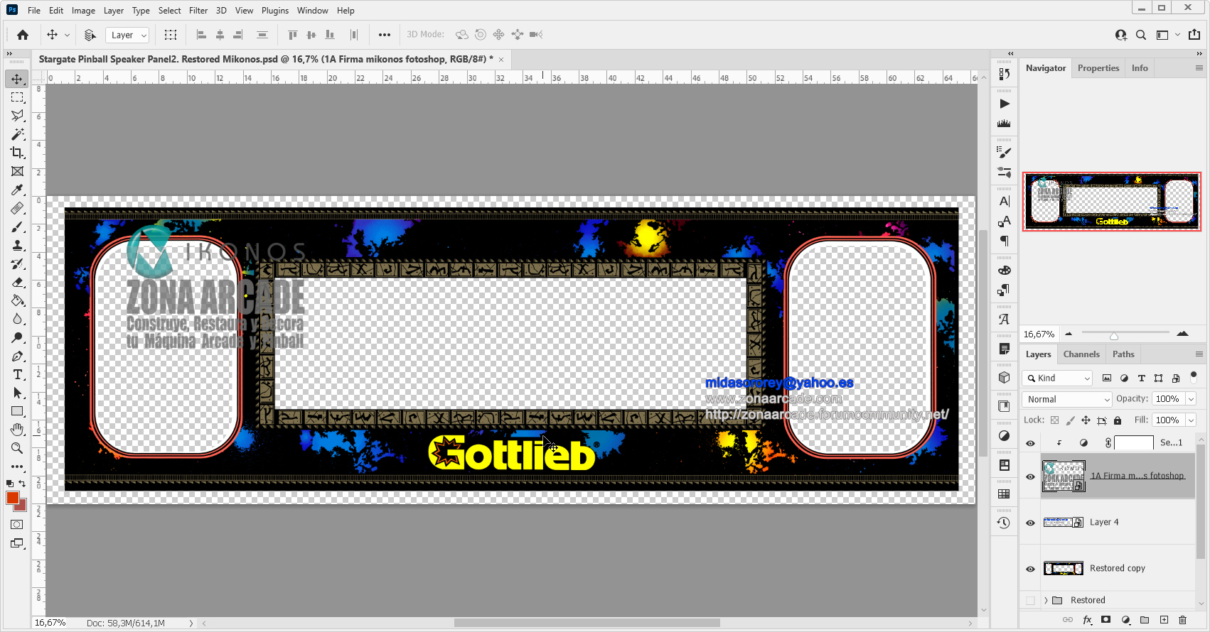 "STARGATE PINBALL SPEAKER PANEL ART+PLASTIC" (GOTTLIEB) reproduction ...