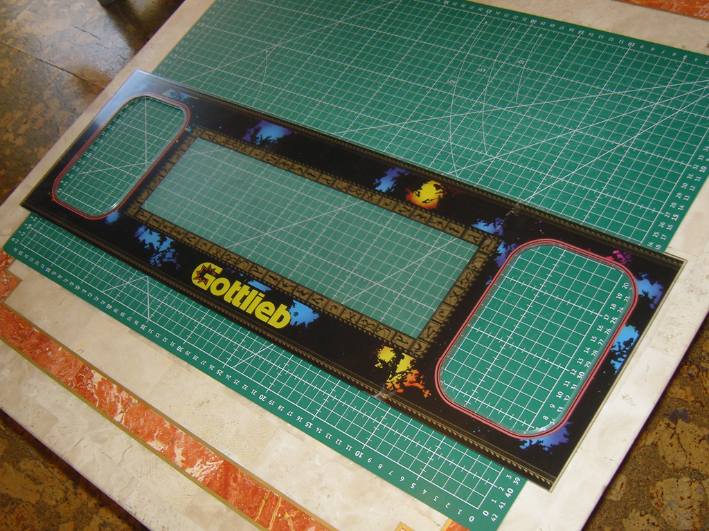 "STARGATE PINBALL SPEAKER PANEL" (GOTTLIEB) artwork scanned file at 600 ...