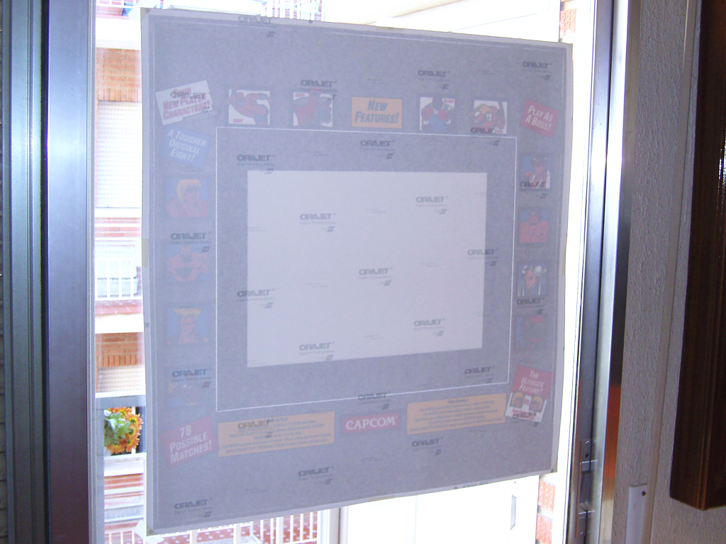 "Street Fighter II Champion Edition Bezel" (CAPCOM) printed on inverted ...