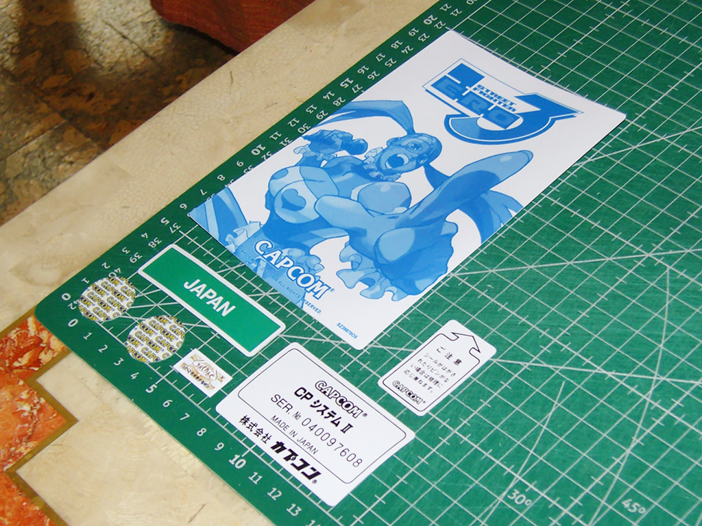 "CPS2 Street Fighter Zero 3 Complete Stickers Set SZ39870O5" (CAPCOM ...