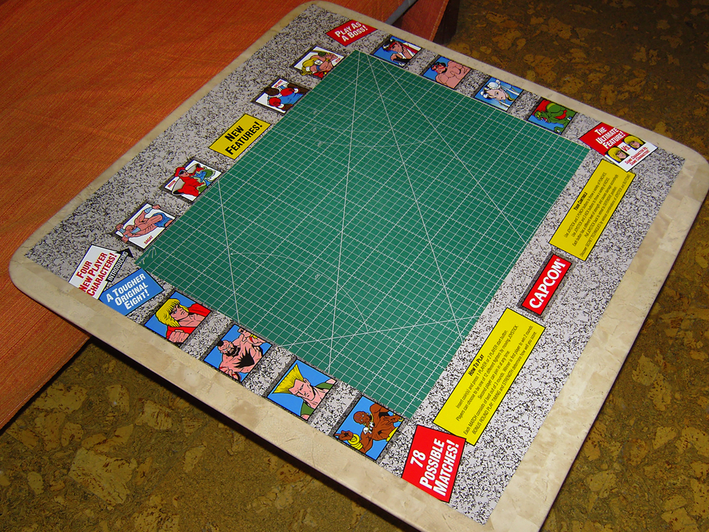 "Street Fighter II Champion Edition Bezel" (CAPCOM) cardboard ...