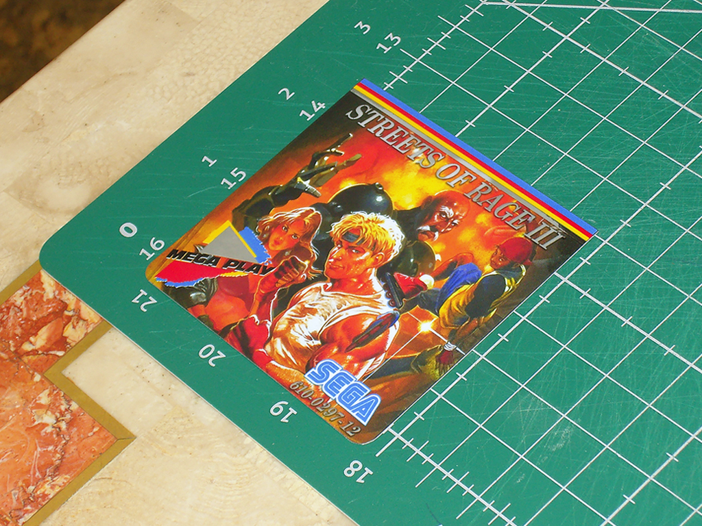 "Streets of Rage III Custom Mega Play Cartridge Stickers" (SEGA ...