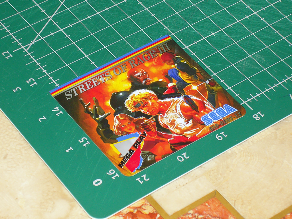 "Streets of Rage III Custom Mega Play Cartridge Stickers" (SEGA ...