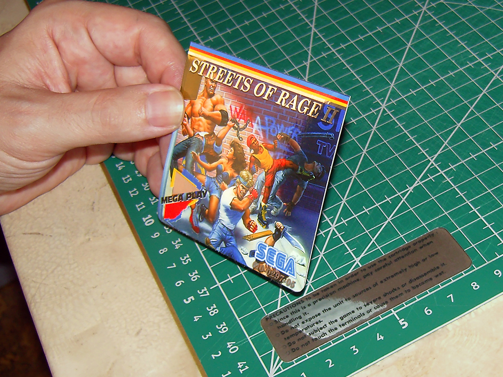 "Streets of Rage II Custom Mega Play Cartridge Stickers" (SEGA ...