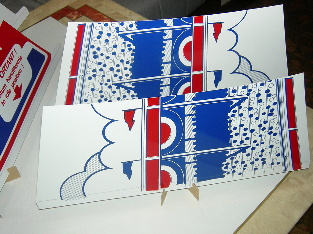 "Stunt Cycle Bezel, Cardboard Inner Bezel and Complete Monitor Stickers ...