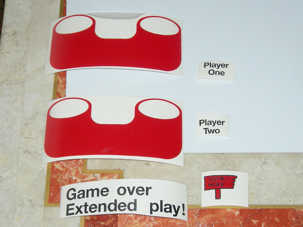 "Stunt Cycle Bezel, Cardboard Inner Bezel and Complete Monitor Stickers ...