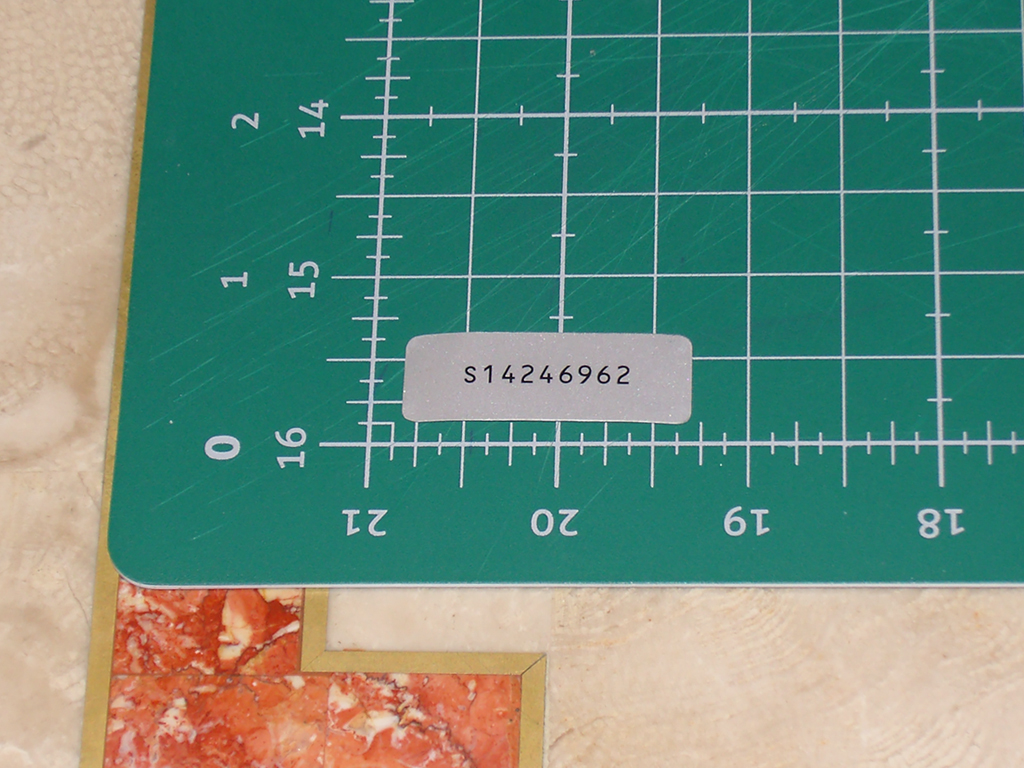 "SUPER FAMICON CONSOLE SERIAL STICKER" (NINTENDO) japan ver. file ...