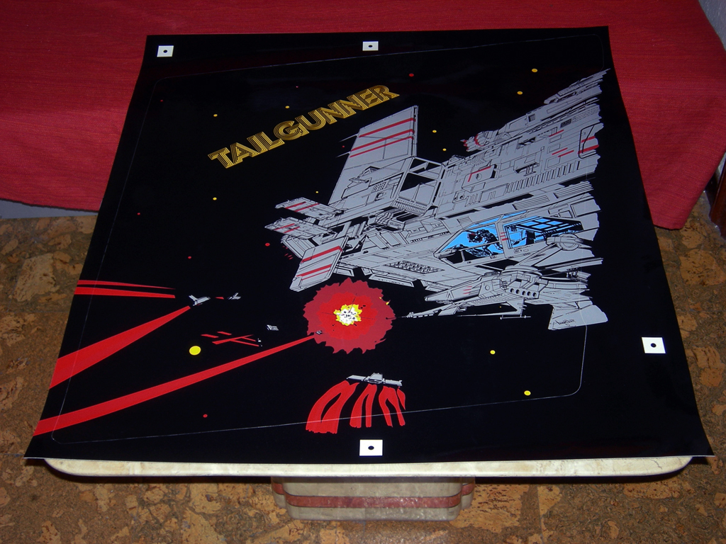 Arcade Artwork "TAIL GUNNER SIDE ART" (CINEMATRONICS). Restored By ...