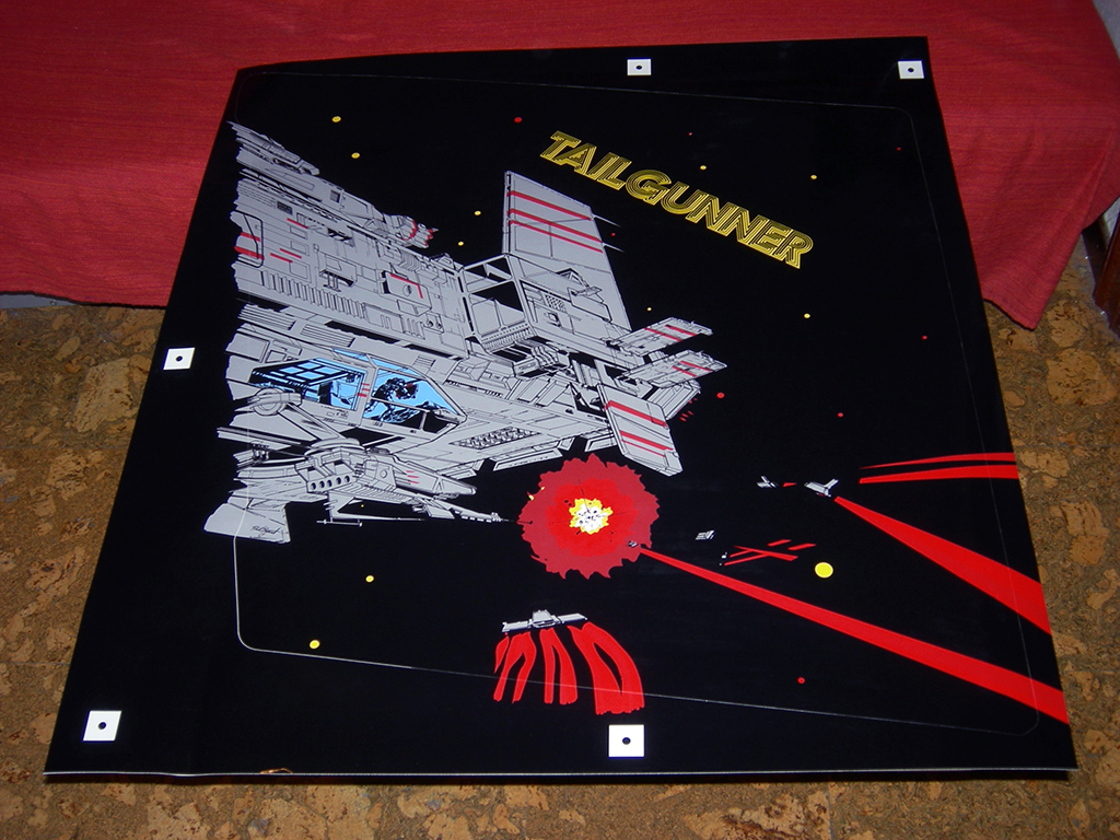 Arcade Artwork "TAIL GUNNER SIDE ART" (CINEMATRONICS). Restored By ...