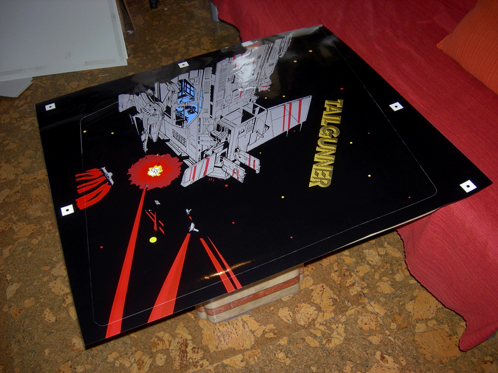 Arcade Artwork "TAIL GUNNER SIDE ART" (CINEMATRONICS). Restored By ...