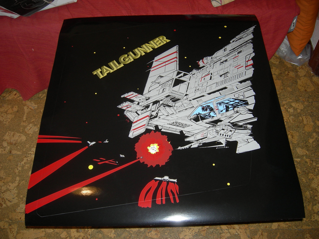 "Tail Gunner Side Arts" (CINEMATRONICS) arcade artwork reproduction ...