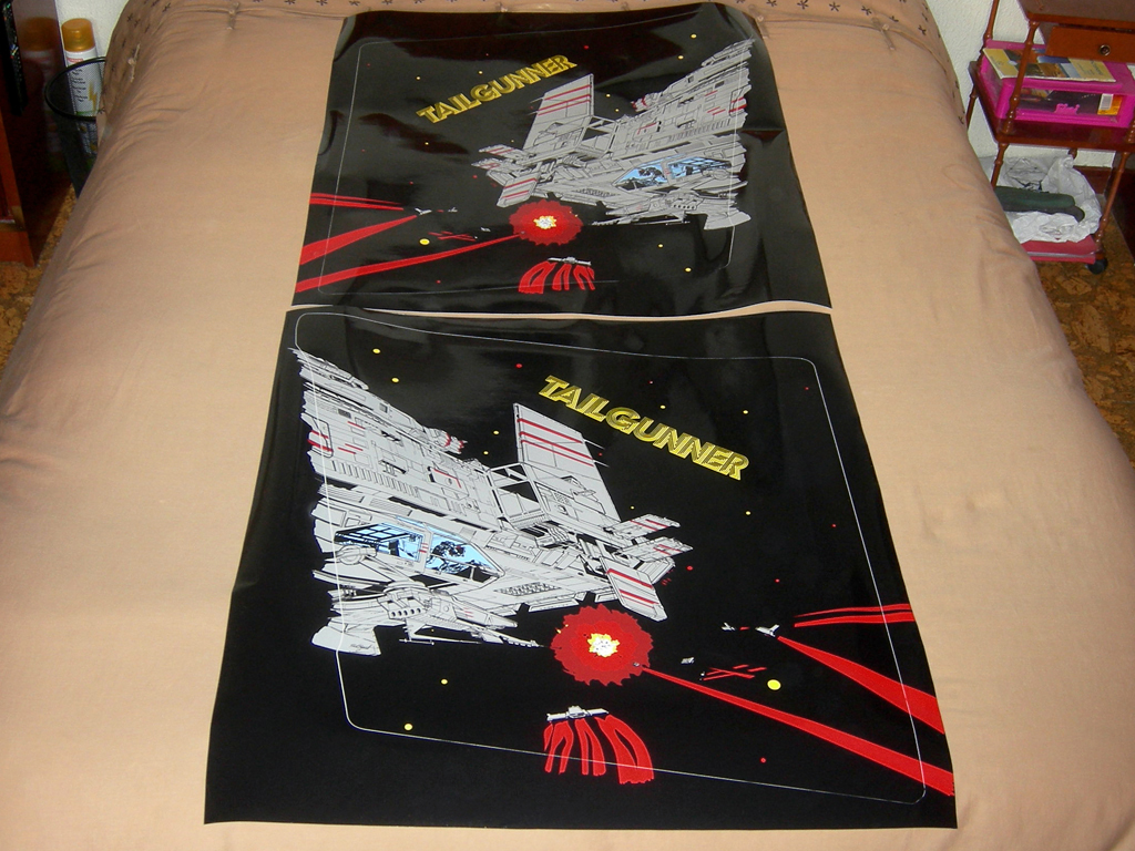 "Tail Gunner Side Arts" (CINEMATRONICS) arcade artwork reproduction ...