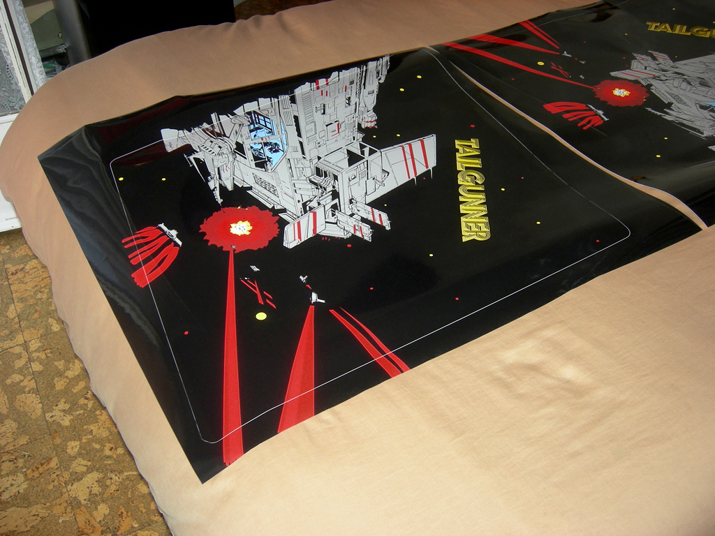 "Tail Gunner Side Arts" (CINEMATRONICS) arcade artwork reproduction ...