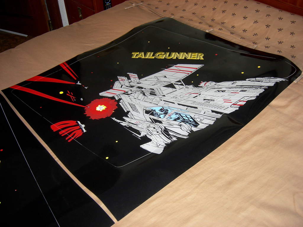 "Tail Gunner Side Arts" (CINEMATRONICS) arcade artwork reproduction ...
