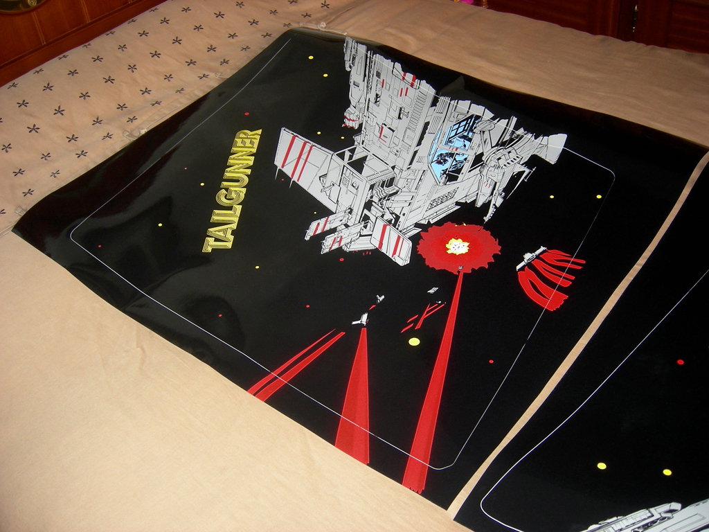 "Tail Gunner Side Arts" (CINEMATRONICS) arcade artwork reproduction ...