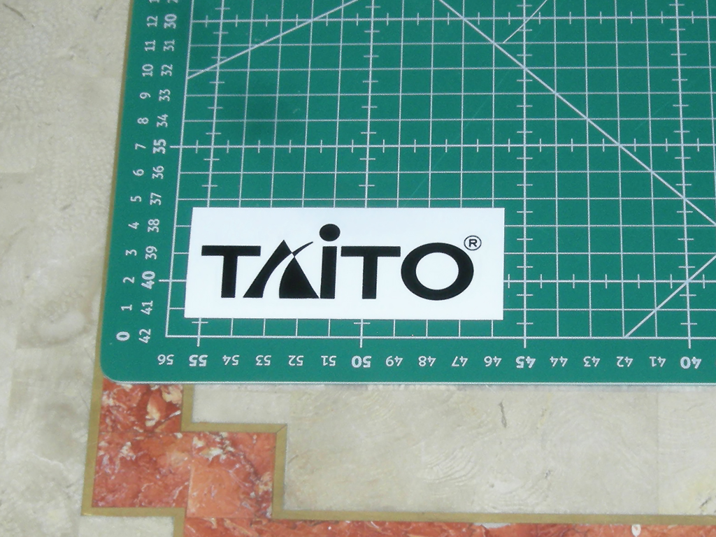 "Taito Arcade Arcade Cabinet Small Stickers" printed reproduction for ...