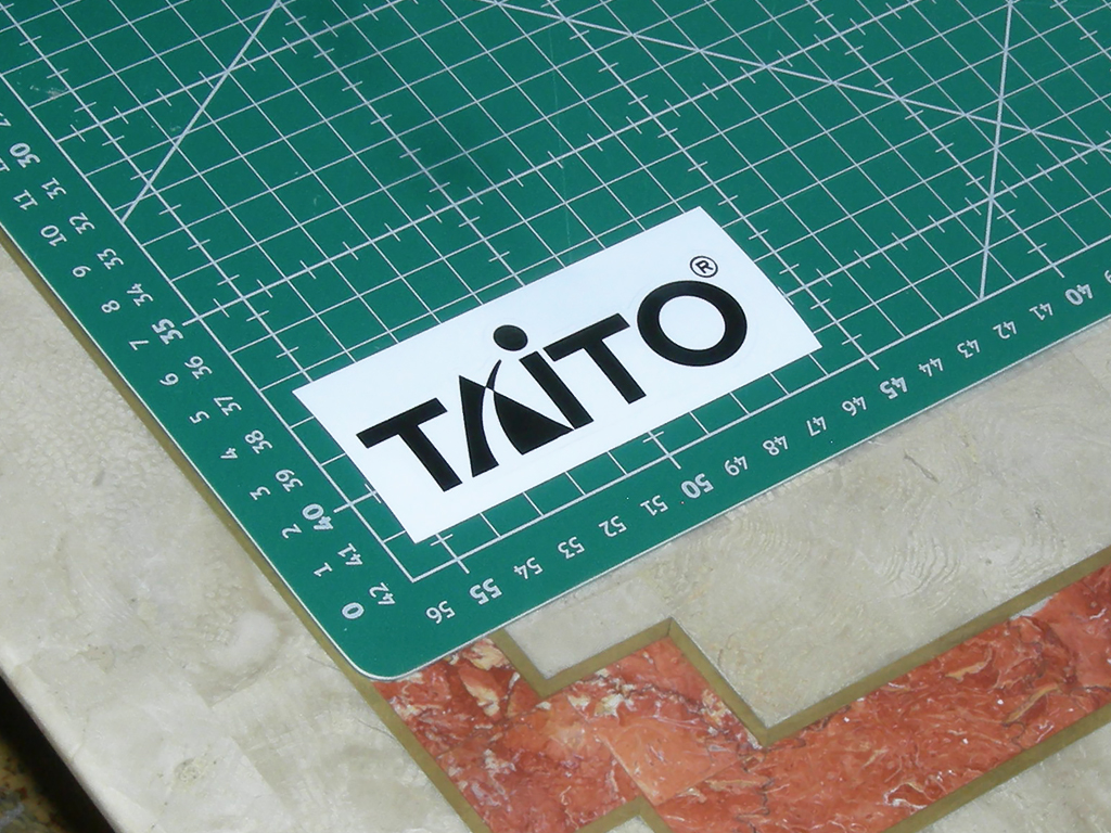 "Taito Arcade Arcade Cabinet Small Stickers" printed reproduction for ...