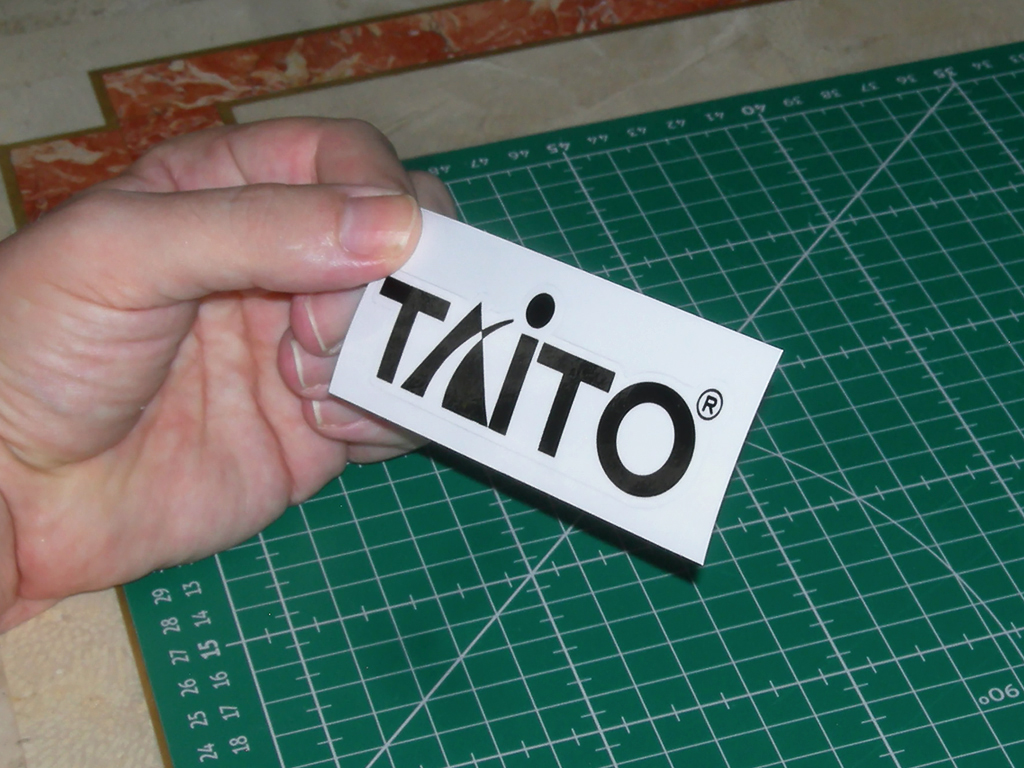 "Taito Arcade Arcade Cabinet Small Stickers" printed reproduction for ...